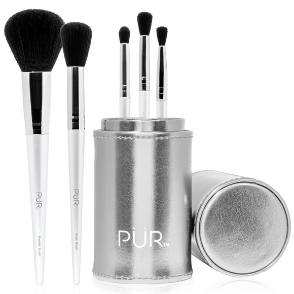 Pur | Makeup | Pur Minerals 5 Piece Brush Set Including Brush Holder ...